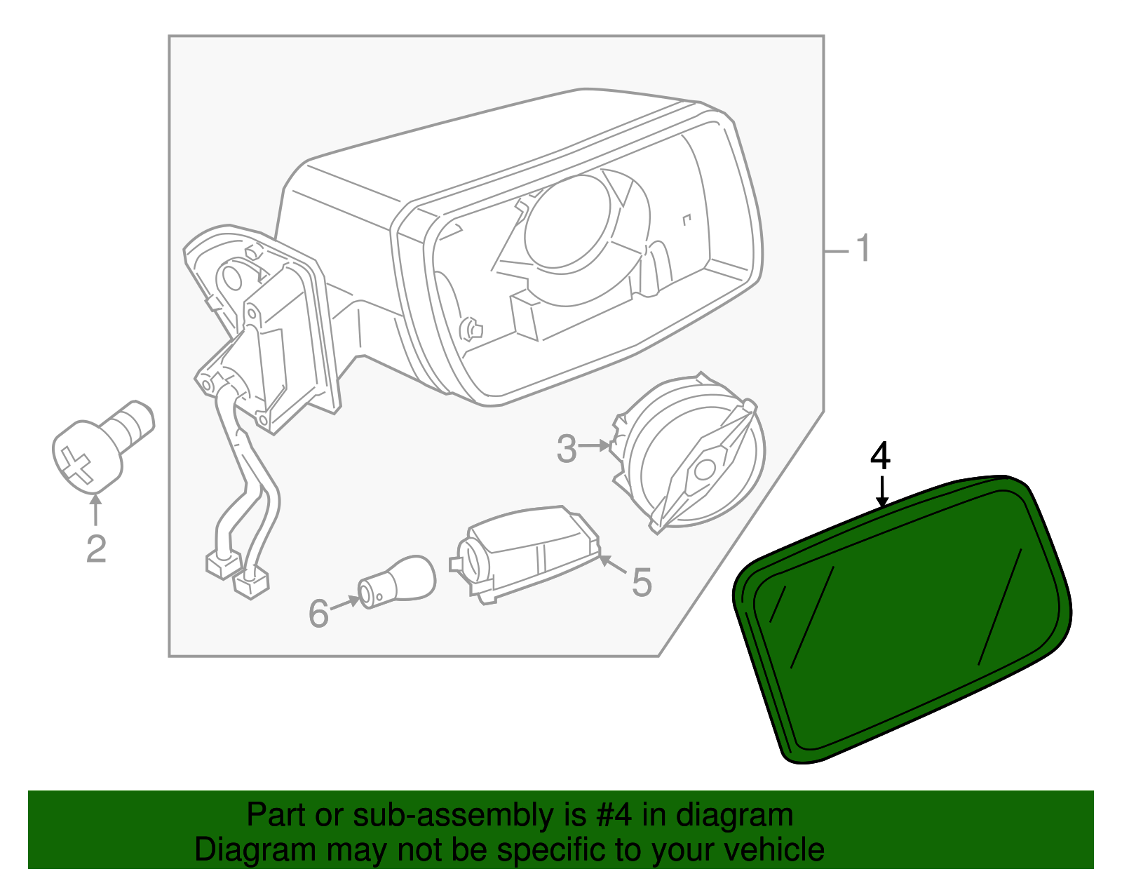 LR017081 - Mirror Glass - 2005-2010 Land-Rover | Land Rover Parts Now