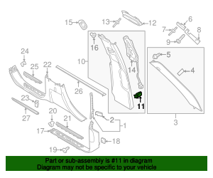 2003-2024 Porsche Lift-Gate Trim Panel Clip 955-555-276-00 | Porsche ...