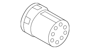 2011-2014 Volkswagen Touareg Trailer Brake Control Harness Connector ...