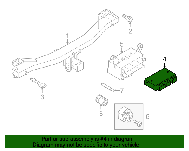2011-2014 Volkswagen Touareg Trailer Brake Control 7P0-907-383-F | OEM ...