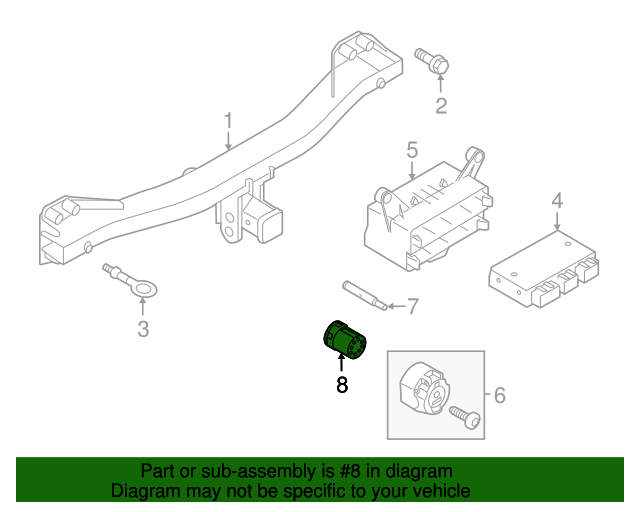 2011-2014 Volkswagen Touareg Trailer Brake Control Harness Connector ...