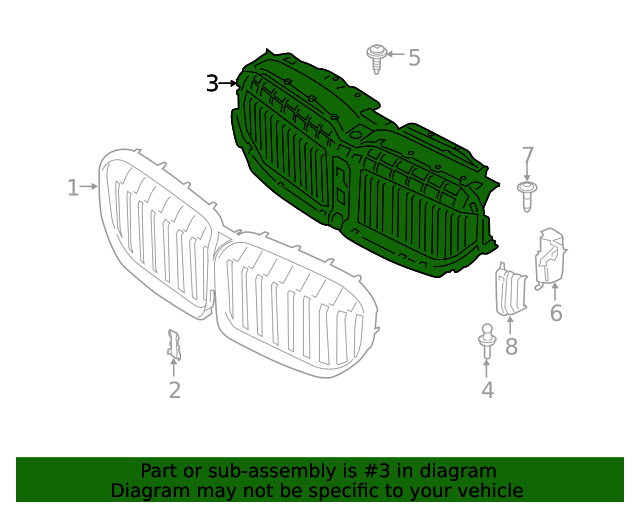 Genuine BMW 51-13-5-A21-A96 | Shutter Assembly | FREE Shipping on Most ...