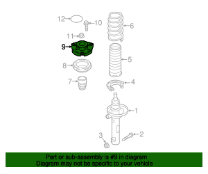 2015-2025 Volkswagen Strut Mount 5Q0-412-331-E | VW Direct Parts