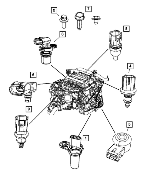 Sensors for 2007 Dodge Caliber | Mopar Parts Unlimited