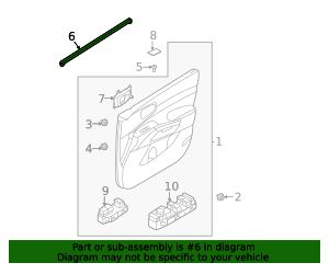 2021-2023 Kia Sorento Belt Weather-Strip 82230-R5000 | QuirkParts