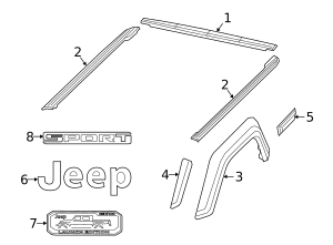 Nameplate 68442676AB | My Mopar Parts