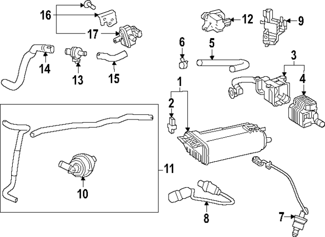 2023-2024 Toyota Oxygen Sensor 89467-0E450 | Toyota Parts Center