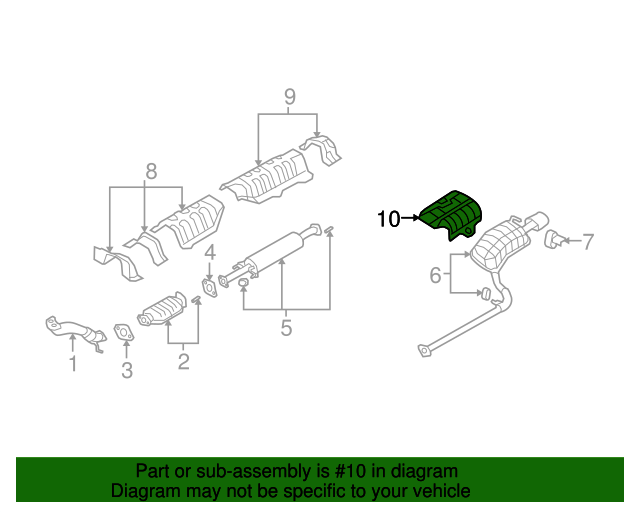 2006-2010 Hyundai Sonata Heat Shield 28794-3K000 | OEM Parts Online