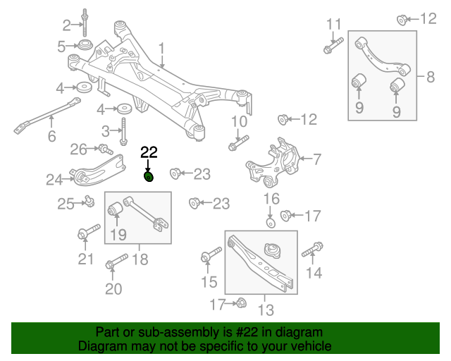 2010-2013 Suzuki Kizashi Lower Control Arm Washer 46333-57L00 | World ...