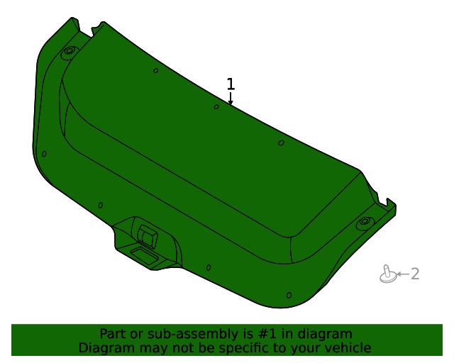 81051-AA000 - Deck Lid Trim 2021-2024 Hyundai | AutoNation Parts