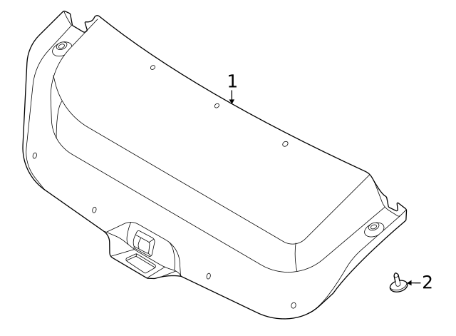 2021-2024 Hyundai Trunk Lid Trim 81051-AA000 | World OEM Parts Hyundai