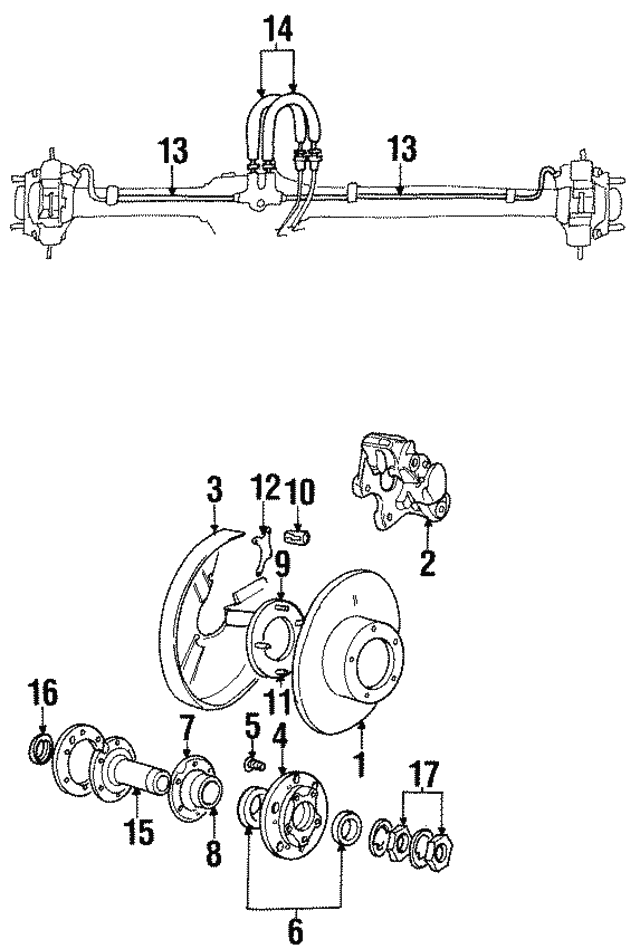 1993-1999 Land Rover Stub Axle FTC3188 | Express Land Rover Parts