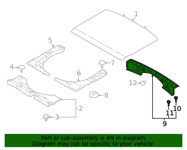 2018-2023 Subaru Crosstrek Sill Trim 94026FL030VH | OEM Parts Online