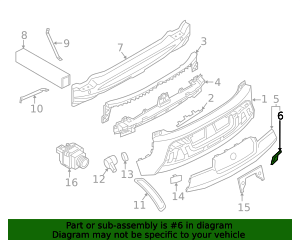 2014-2017 BMW i3 Cover, tow fitting, rear, primed 51-12-7-381-878 ...