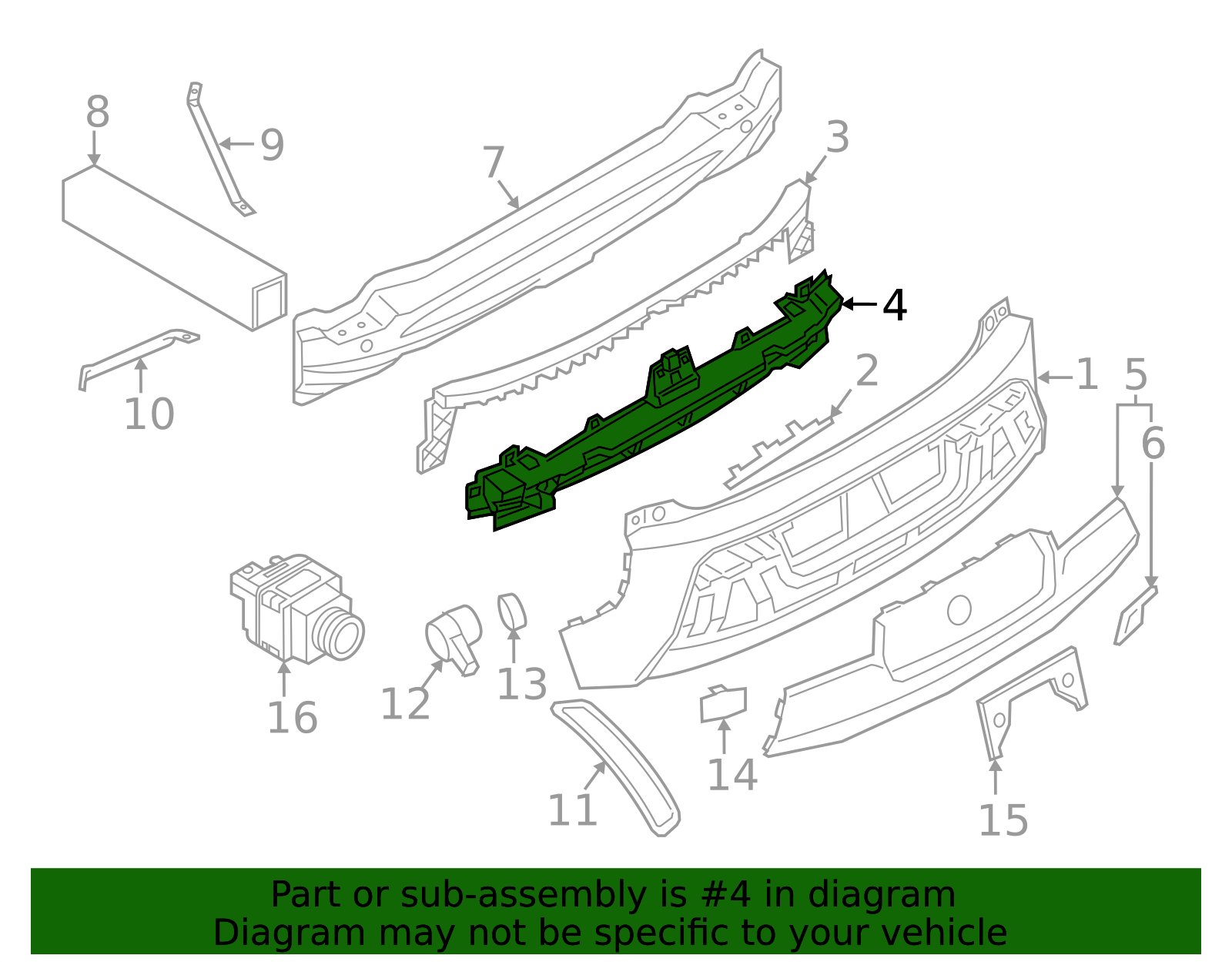 51127462344 - 2018-2021 BMW Absorber (51-12-7-462-344) | BMW of South ...