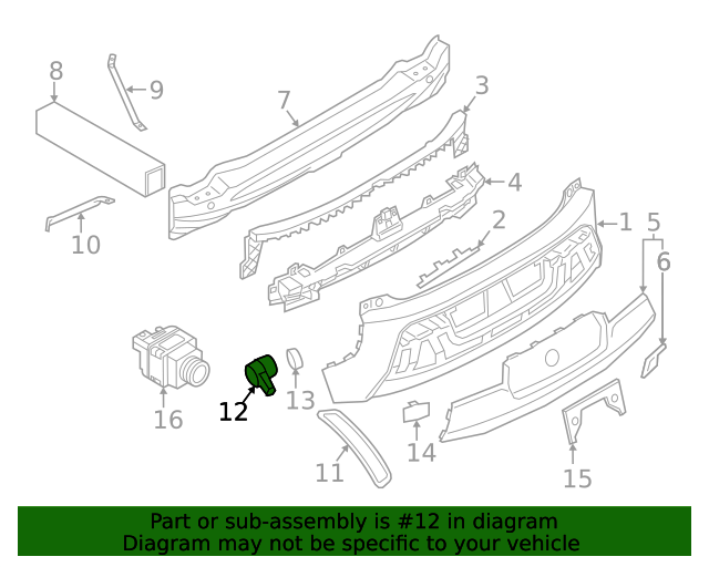 66209274427 - 2014-2023 BMW Park Sensor (66-20-9-274-427) | BMW of ...