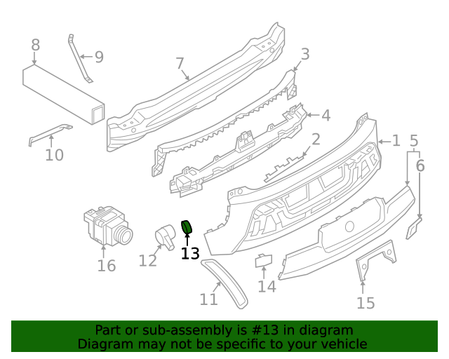 2011-2023 BMW Auto Park Sensor Retainer 66-20-9-283-203 ...