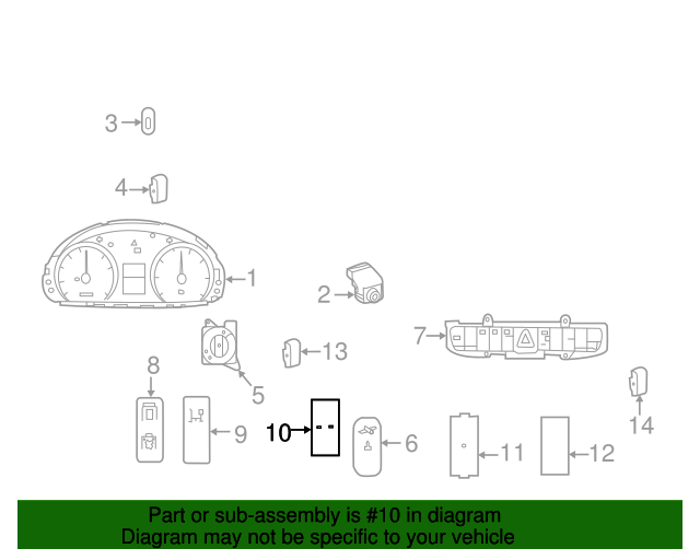 639-545-33-07 - Switch 2010-2018 Mercedes-Benz | Mercedes-Benz USA Parts