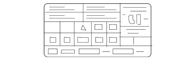 2006-2011 Buick Lucerne Spare Wheel and Jack Stowage Information Label ...