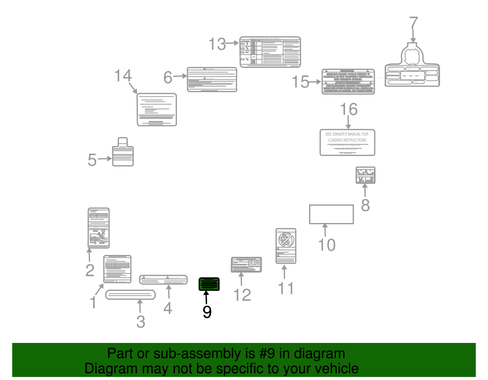 2004-2010 Infiniti QX56 AC Label 27090-7S000 | Infiniti of Orland Park