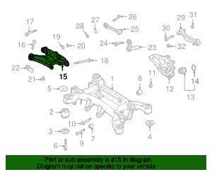 33326770743 - 2000-2006 BMW X5 Lower Control Arm (33-32-6-770-743 ...