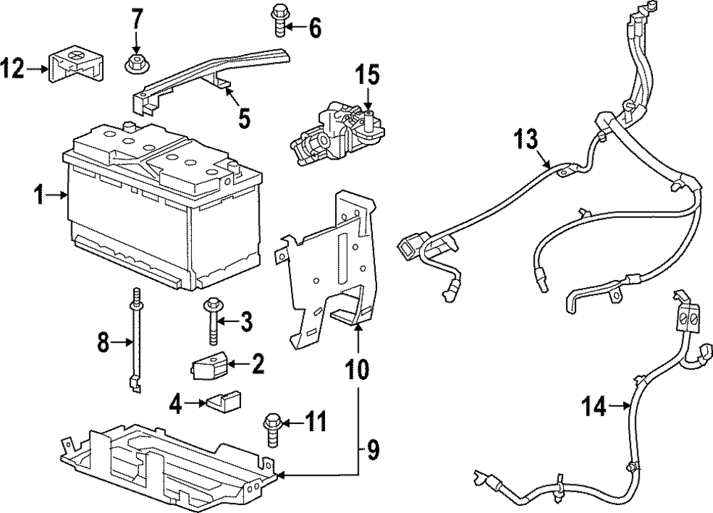 2017-2019 GMC Acadia Negative Battery Cable 84221366 | Partners Chevy