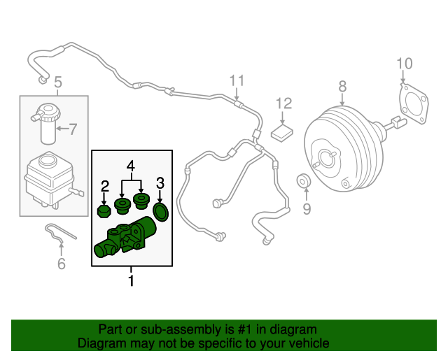 34-33-6-786-586 - Brake Master Cylinder 2004-2017 BMW | AutoNationParts.com