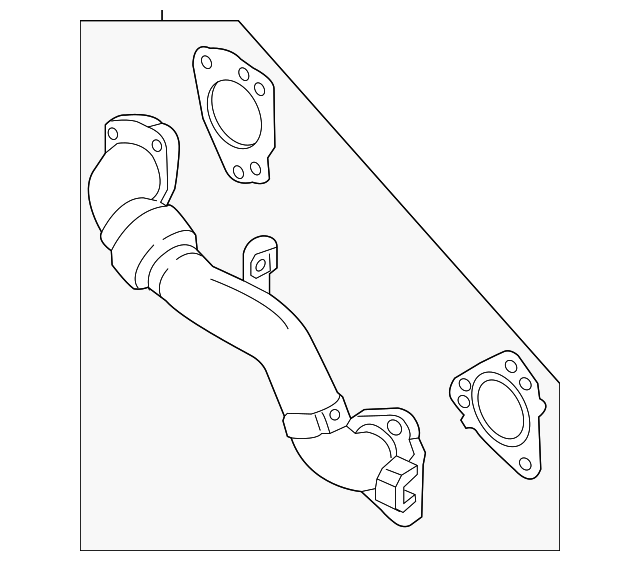 12688020 - Driver Side Exhaust Turbocharger Inlet Pipe 2017-2024 GM ...