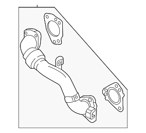 12688020 - Driver Side Exhaust Turbocharger Inlet Pipe 2017-2024 GM ...