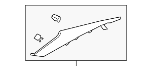 2018-2020 Audi Upper Quarter Trim 8W6-867-288-A-1OK | Audi OEM Parts