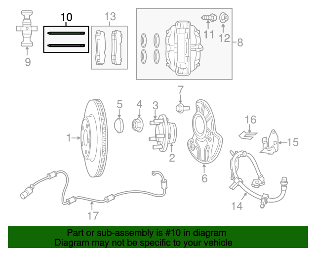 68203105AA - Caliper Mount Pin - 2013-2023 Mopar | Mopar Parts Canada