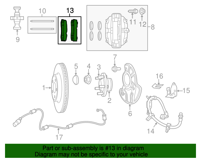 2015-2023 Dodge Brake Pads 68248384AD | Mopar Parts Canada