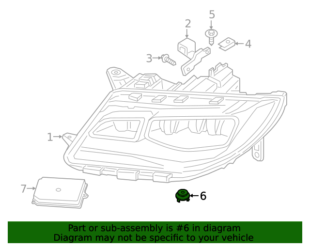 2017-2020 Lincoln MKZ Retainer Headlamp Adjusting HP5Z-13N020-A ...