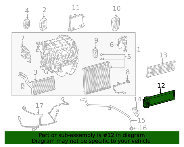 87710-58010 - HVAC Heater Core Heater Element - 2018-2023 Toyota | OEM ...