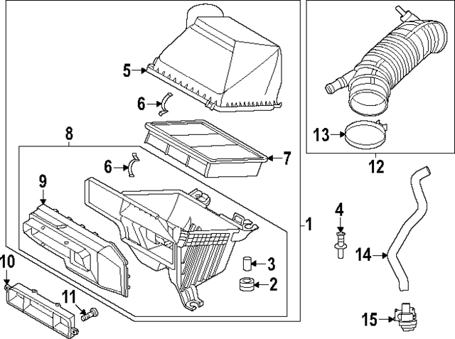 Genuine Intake Duct for 2022-2024 Hyundai Elantra N | Part# 28212-IB050 ...