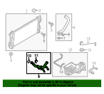 2011-2014 Ford F-150 Lower Hose BL3Z-8286-C | TascaParts.com