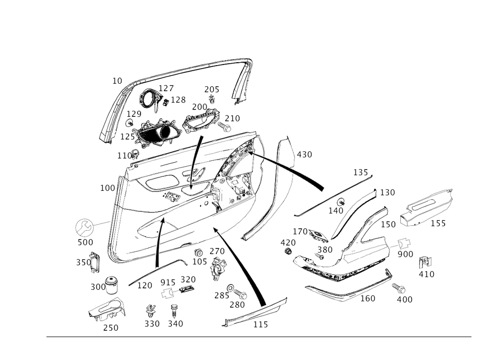 222-730-60-05 - Trim Strip 2014-2020 Mercedes-Benz | Mercedes-Benz USA ...