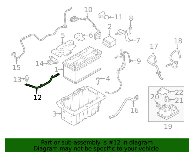 2018-2023 Land Rover Range Rover Sport Negative Cable LR120980 ...