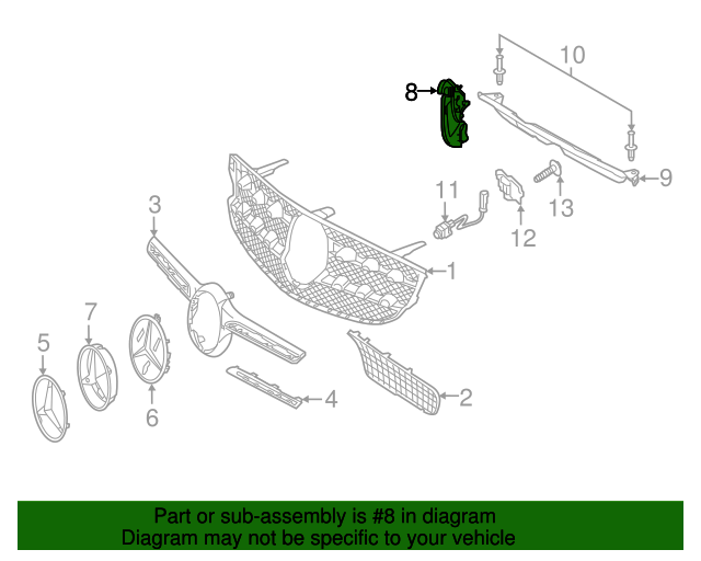 253-887-02-00 - Air Duct 2016-2019 Mercedes-Benz | Mercedes-Benz USA Parts