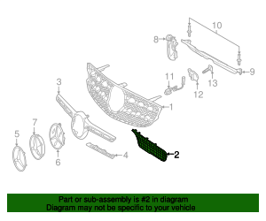 253-888-06-00 - Grille Cover 2017-2019 Mercedes-Benz GLC 300 | Mercedes ...
