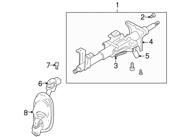 2001-2006 Kia Optima Steering Column 56310-3D000 | TascaParts.com