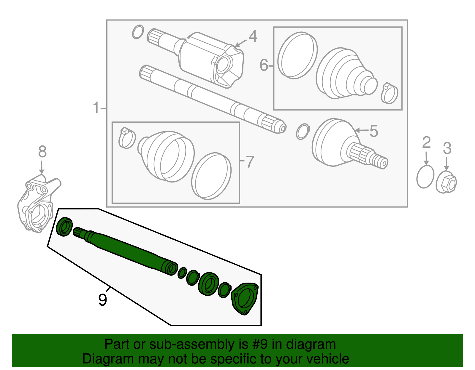 22910264 - Front Wheel Drive Intermediate Shaft 2011-2019 GM | Gateway ...