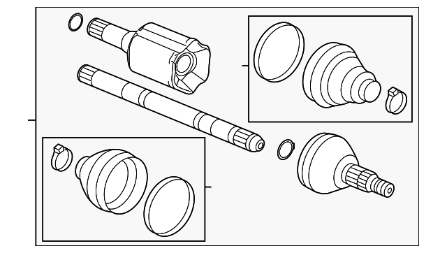 2010-2020 GM Front Passenger Side Half-Shaft Assembly 84628596 | GM ...