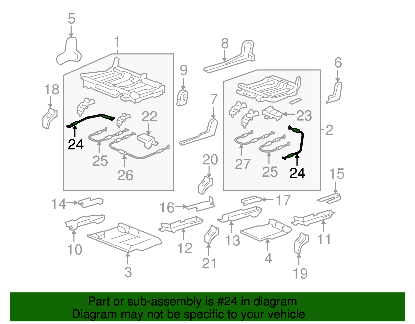 82139-SWA-A01 - Lock Cable 2007-2011 Honda CR-V | Honda Parts Online