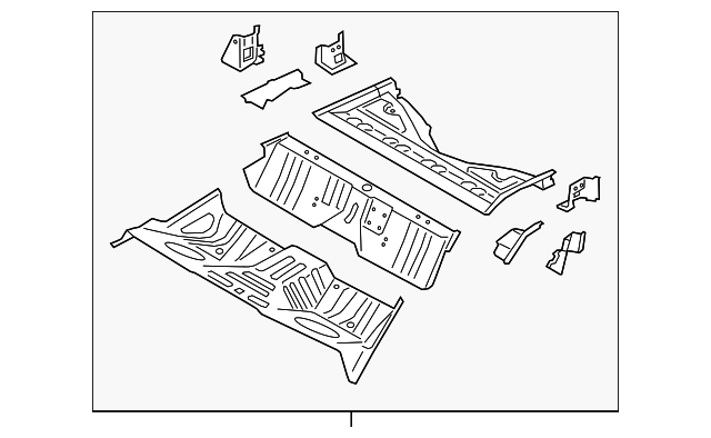 65510-J5000 - Floor Pan 2018-2023 Kia Stinger | Kia.Parts Store