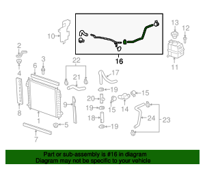 2012-2015 Chevrolet Captiva Sport Hose & Tube Assembly 19333231 GM ...