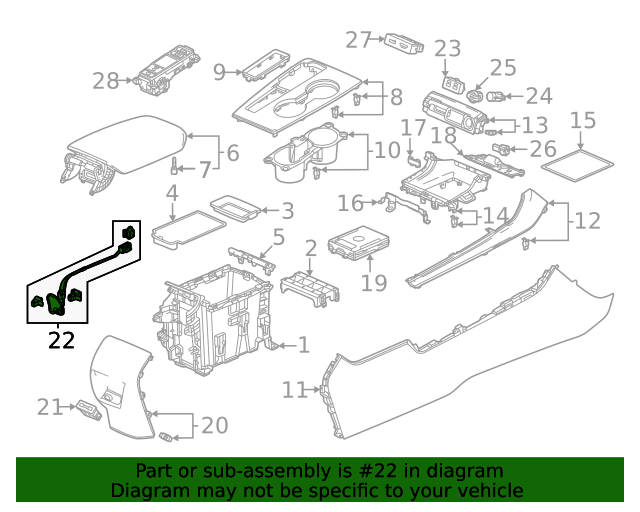 32114-T20-A00 - Console Wiring Harness 2022-2024 Honda Civic | Honda ...