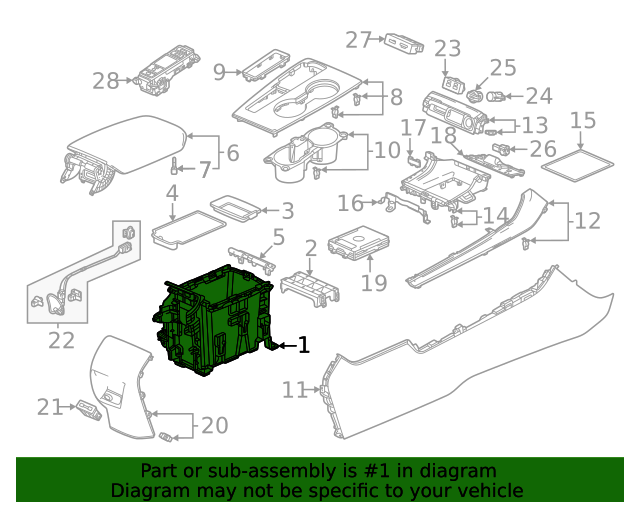 83433-T20-A01 - Console Base 2022-2024 Honda Civic | Honda Parts Online