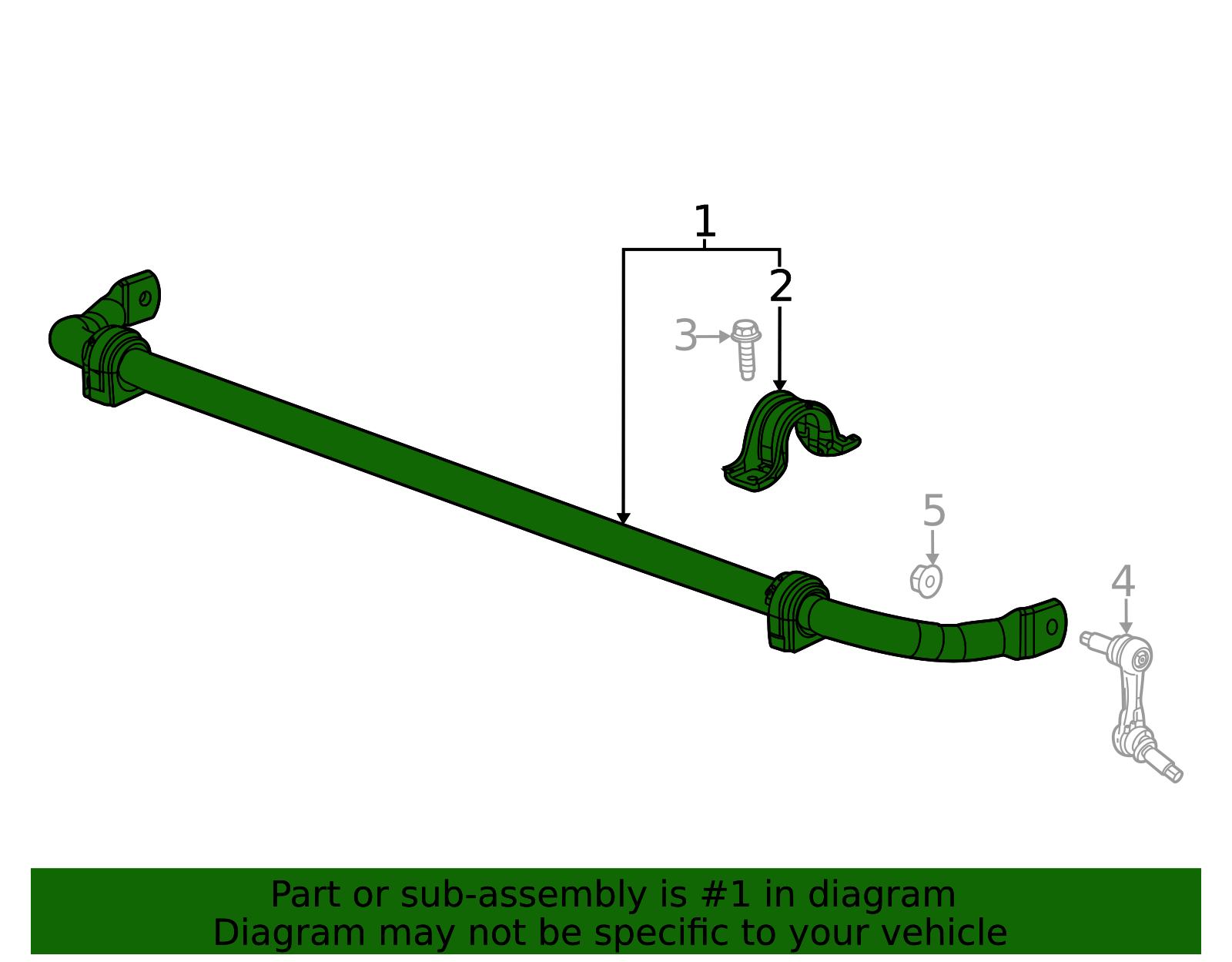 23428455 - Front Stabilizer Shaft 2020-2025 Chevrolet Corvette ...