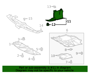 51444-12090 - Radiator Support Splash Shield - 2019-2022 Toyota Corolla ...